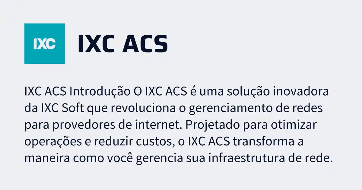 IXC ACS